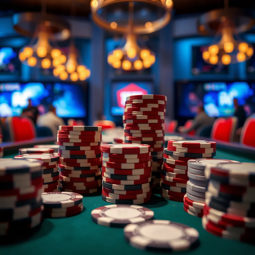Strategic Chip Setup for Texas Hold'em Tournaments